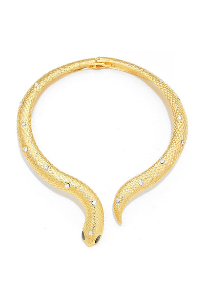Gold Snake Collar Necklace | Gold Snake Statement Necklace – WILD ...